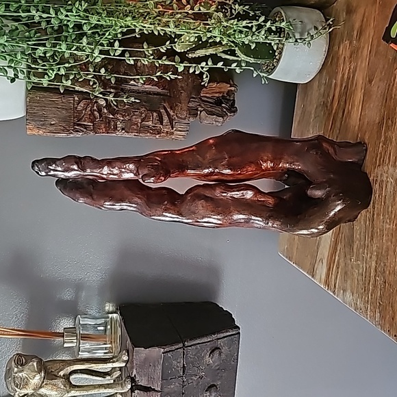 Accents | Vintage Mcm Tree Root Sculpture Art Wood Lacquered | Poshmark